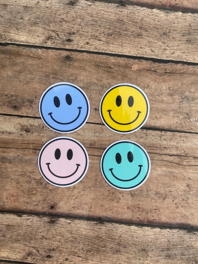 Smiley Face Sticker Set/ Smiley Face Stickers / Smiley Sticker/ Water ...