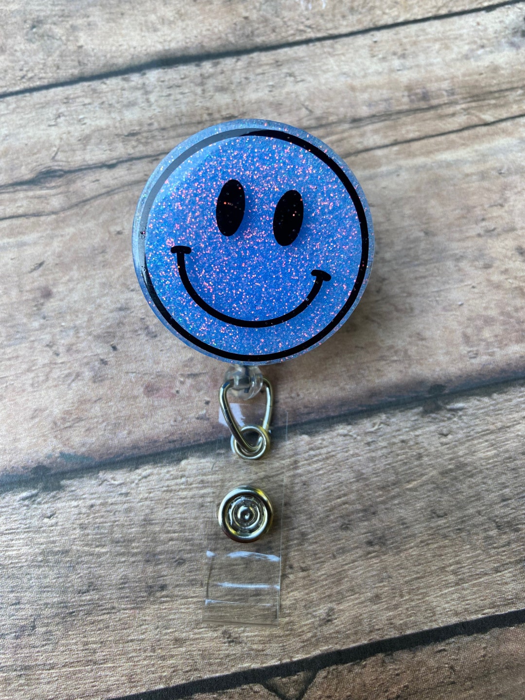 Smiley Face Badge Reel/ Teacher Badge Reel/ Teacher Badge Holder ...