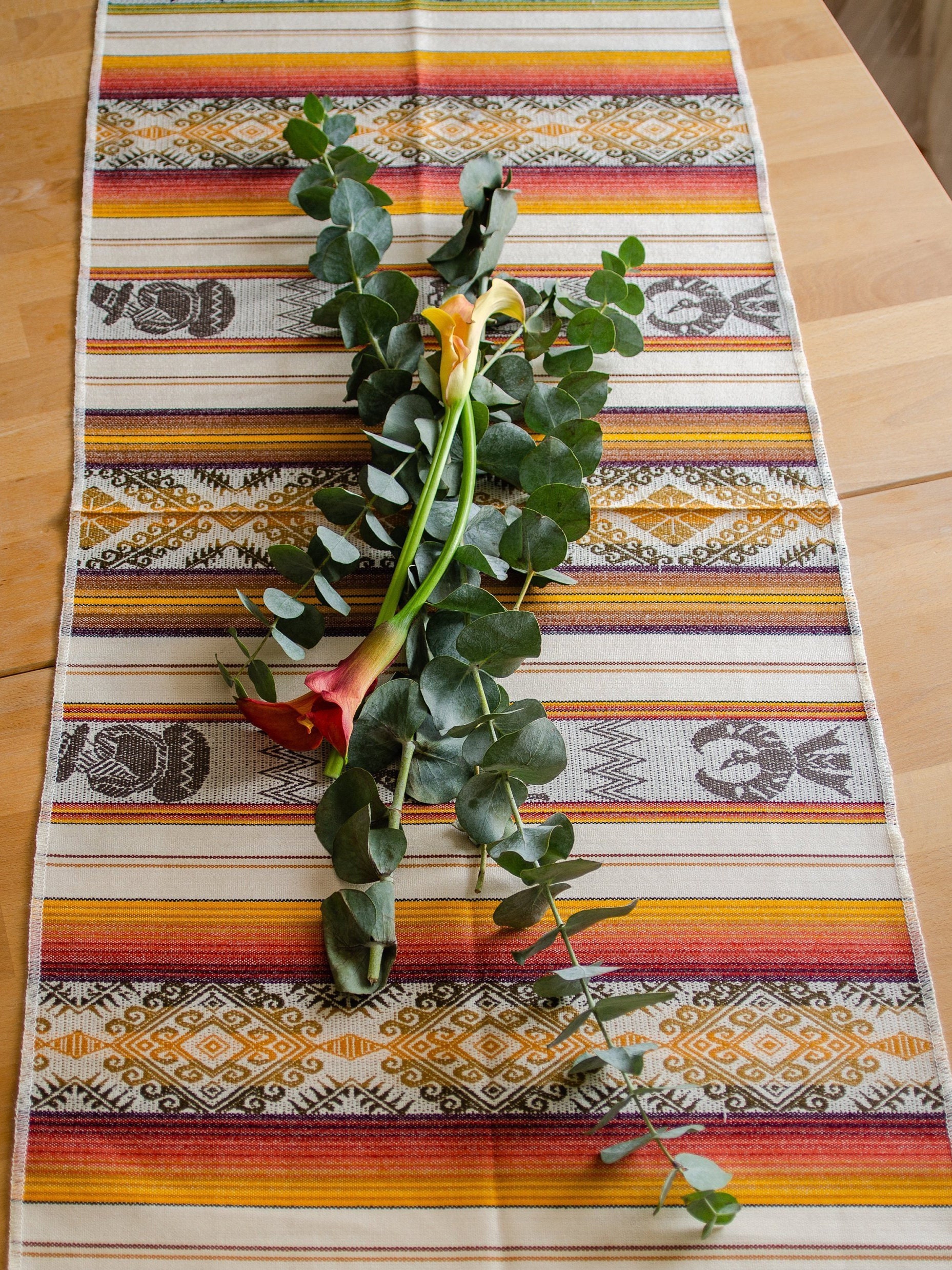 Table Runner Boho Tablecloth for Two Table Runner Christmas - Etsy