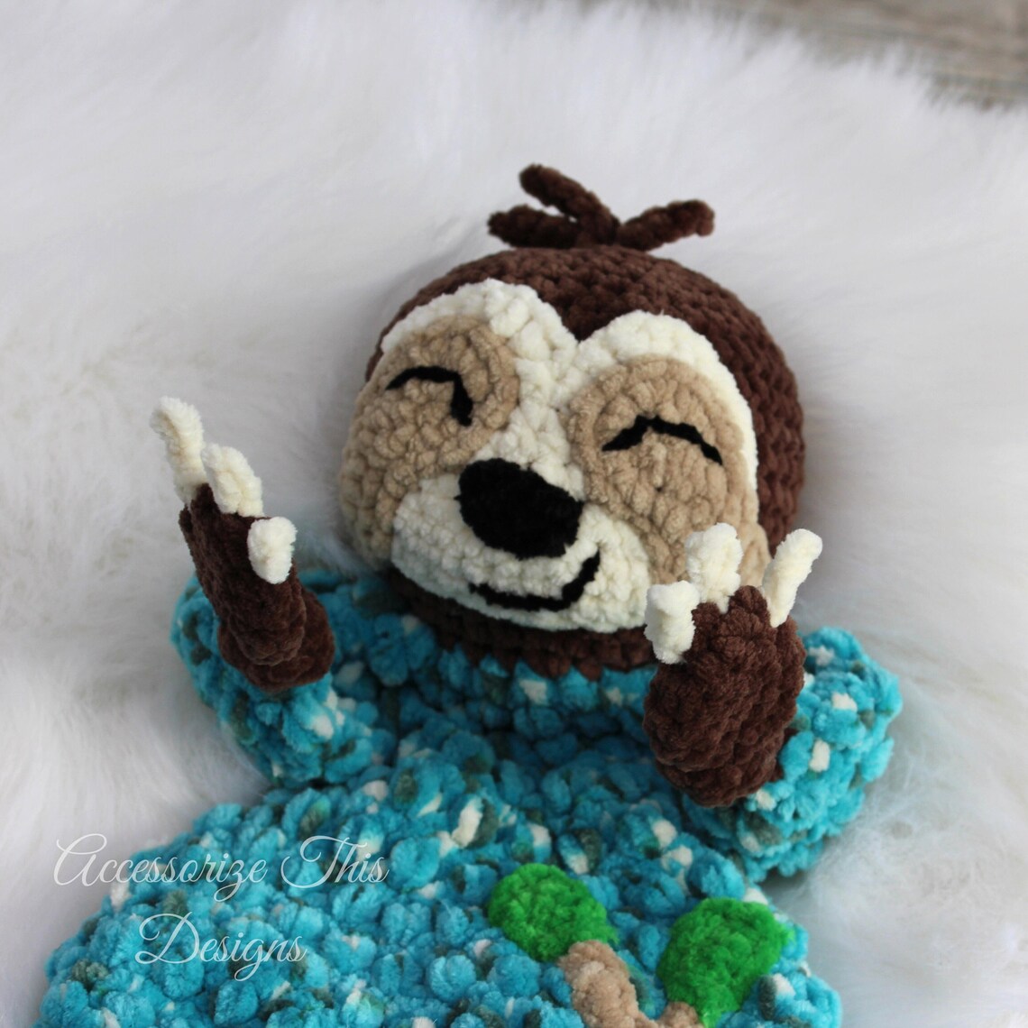 Crochet Pattern: Sloth Ragdoll Lovey/ Amigurumi/ Stuffy/ | Etsy