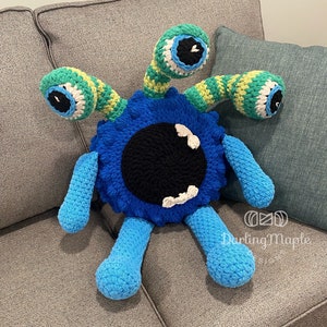 Monster Pillow Buddy - Crochet Pattern - Etsy
