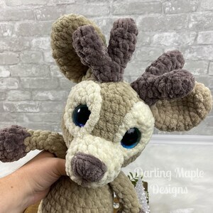 PDF Flip Flop Deer Crochet Pattern. Deer Amigurumi Stuffy. Woodland ...