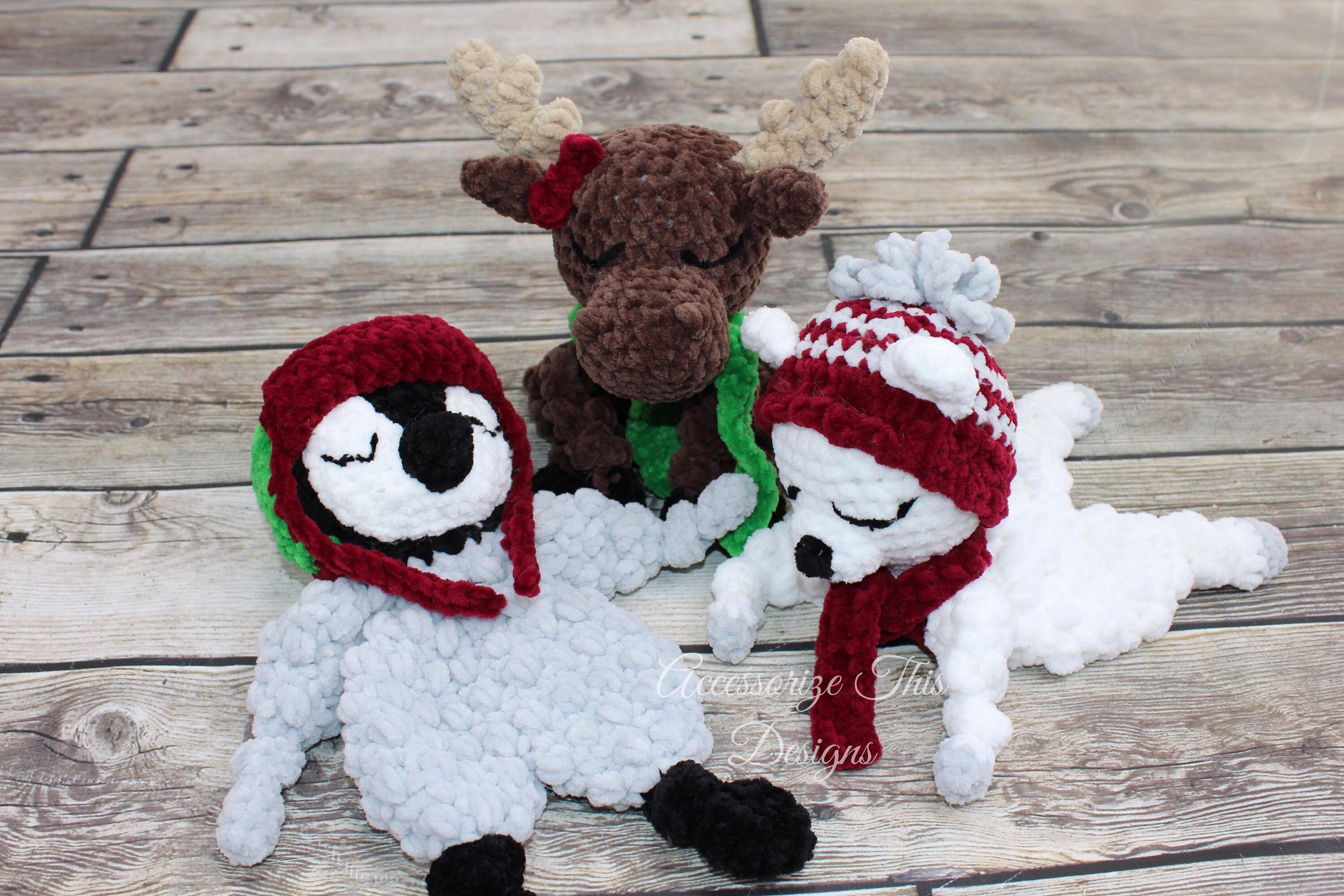 Crochet Pattern: Moose Mini Ragdoll Loveys/ Amigurumi/ Stuffy/ | Etsy