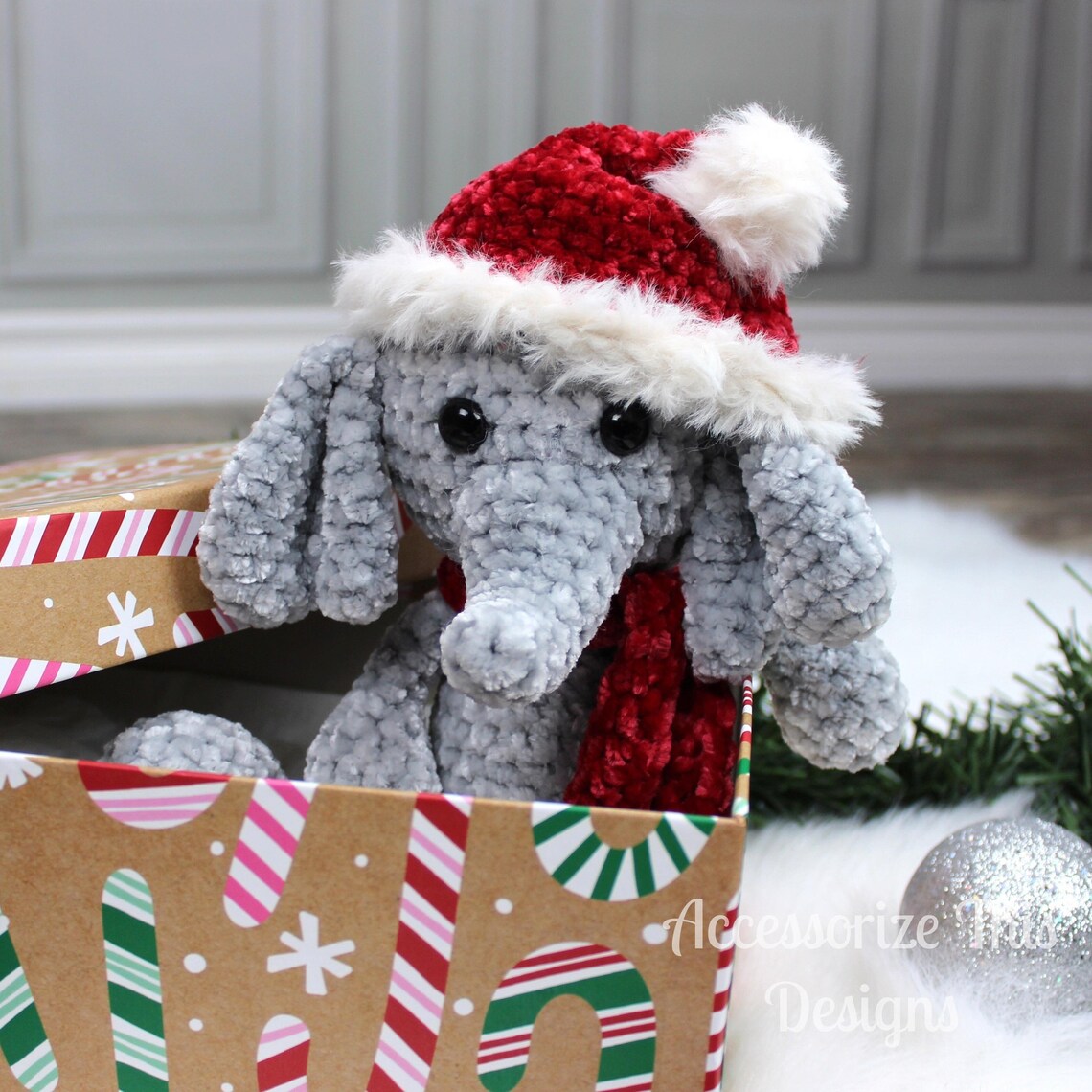 Crochet Pattern: Flip Flop Elephant / Amigurumi/ Stuffy/ Softie/ Animal ...