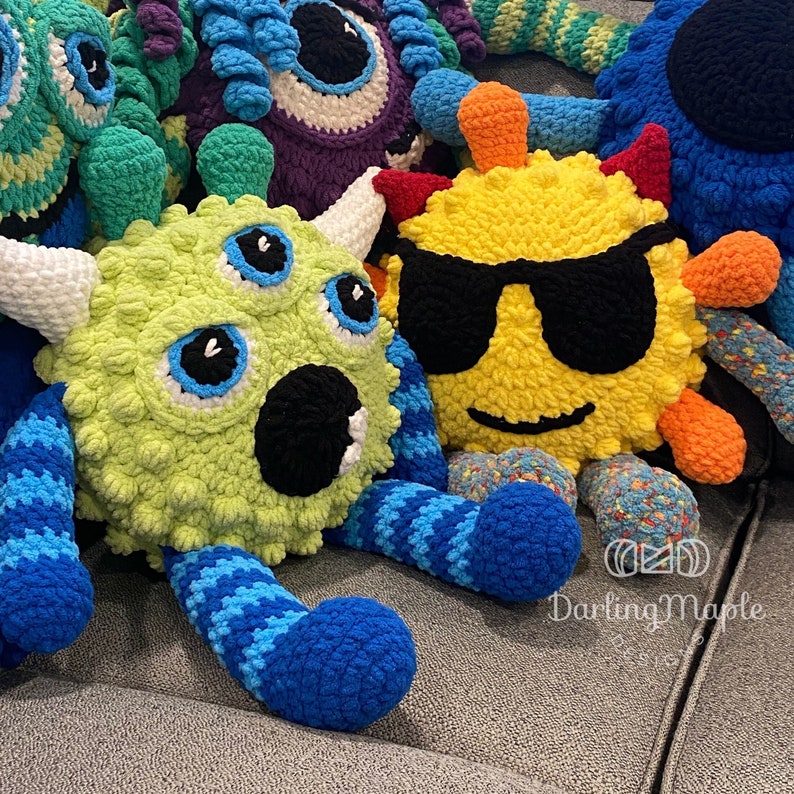 Monster Pillow Buddy Crochet Pattern - Etsy