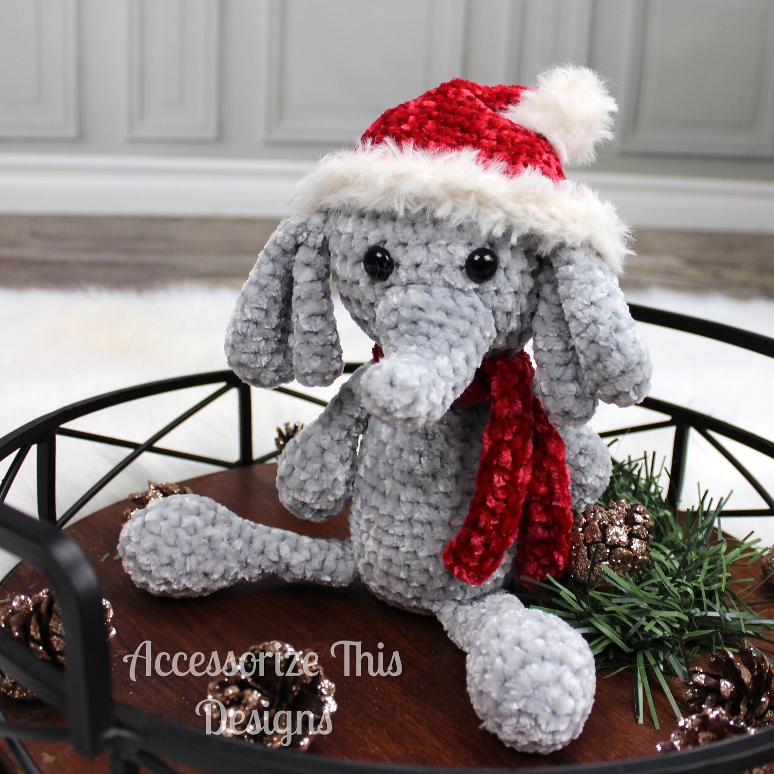 Crochet Pattern: Flip Flop Elephant / Amigurumi/ Stuffy/ Softie/ Animal ...