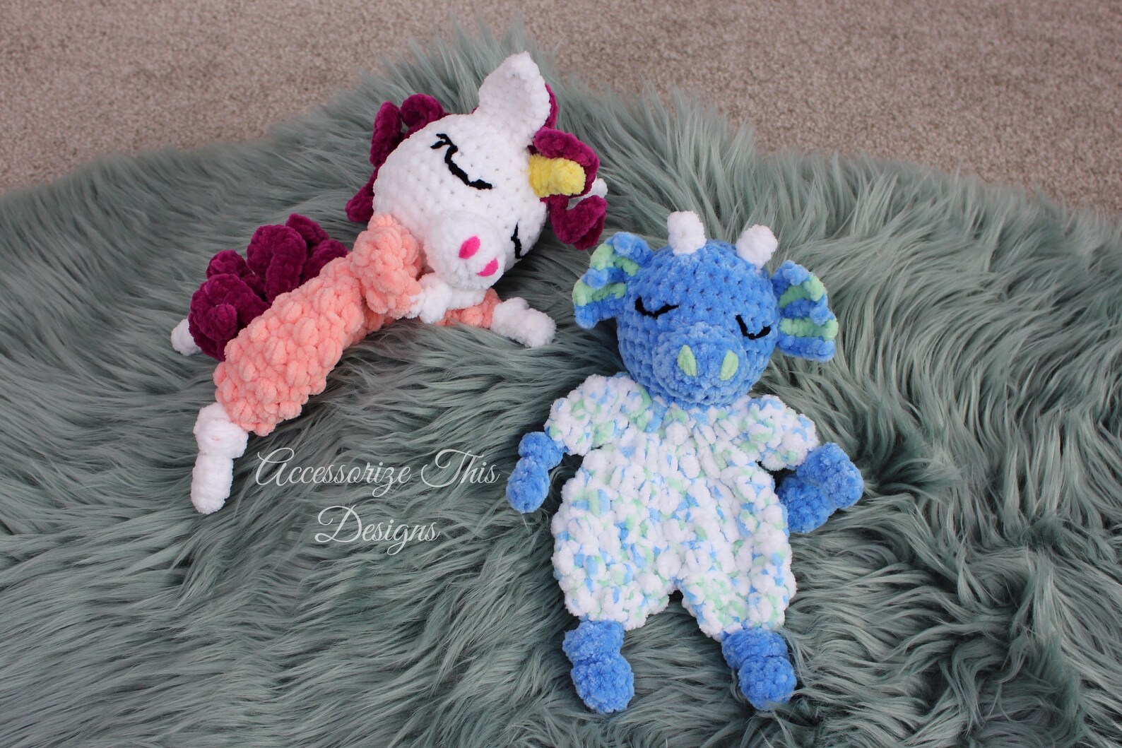 Crochet Pattern: Mini Magical Creatures Ragdoll Loveys/ - Etsy