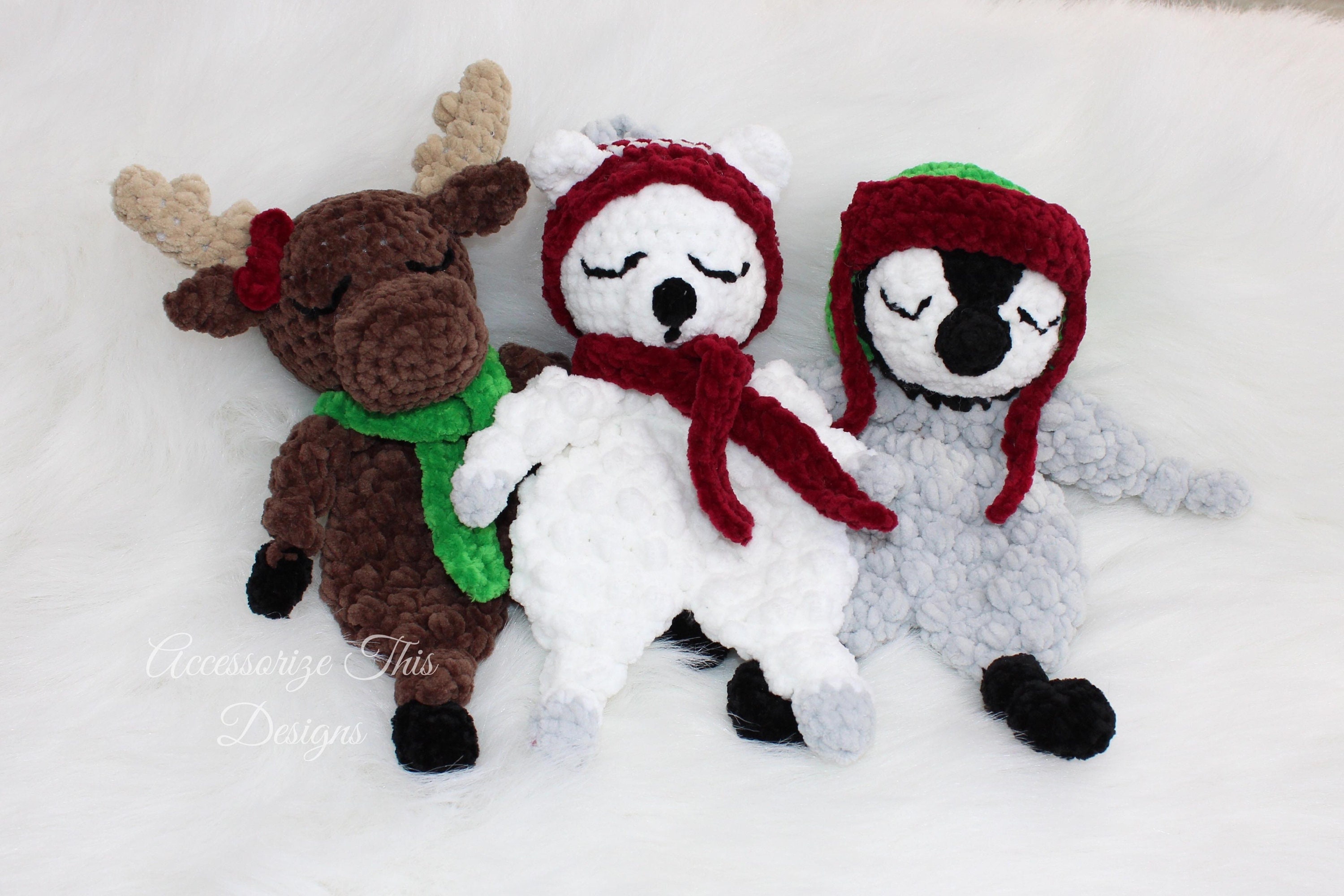 Crochet Pattern: Moose Mini Ragdoll Loveys/ Amigurumi/ Stuffy/ | Etsy