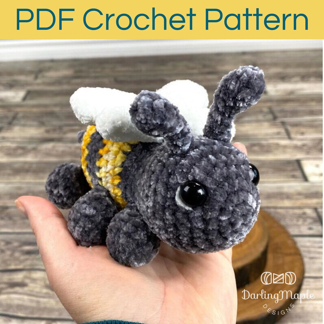PDF Honey Bee Crochet Pattern. Cute Insect Bug Amigurumi Stuffy ...