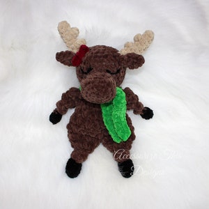 PDF Mini Moose Ragdoll Lovey Crochet Pattern. Moose Amigurumi. Stuffed ...
