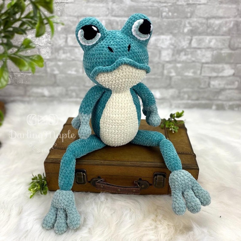 Crochet Pattern: ribbit the Frog Cuddle Buddy - Etsy
