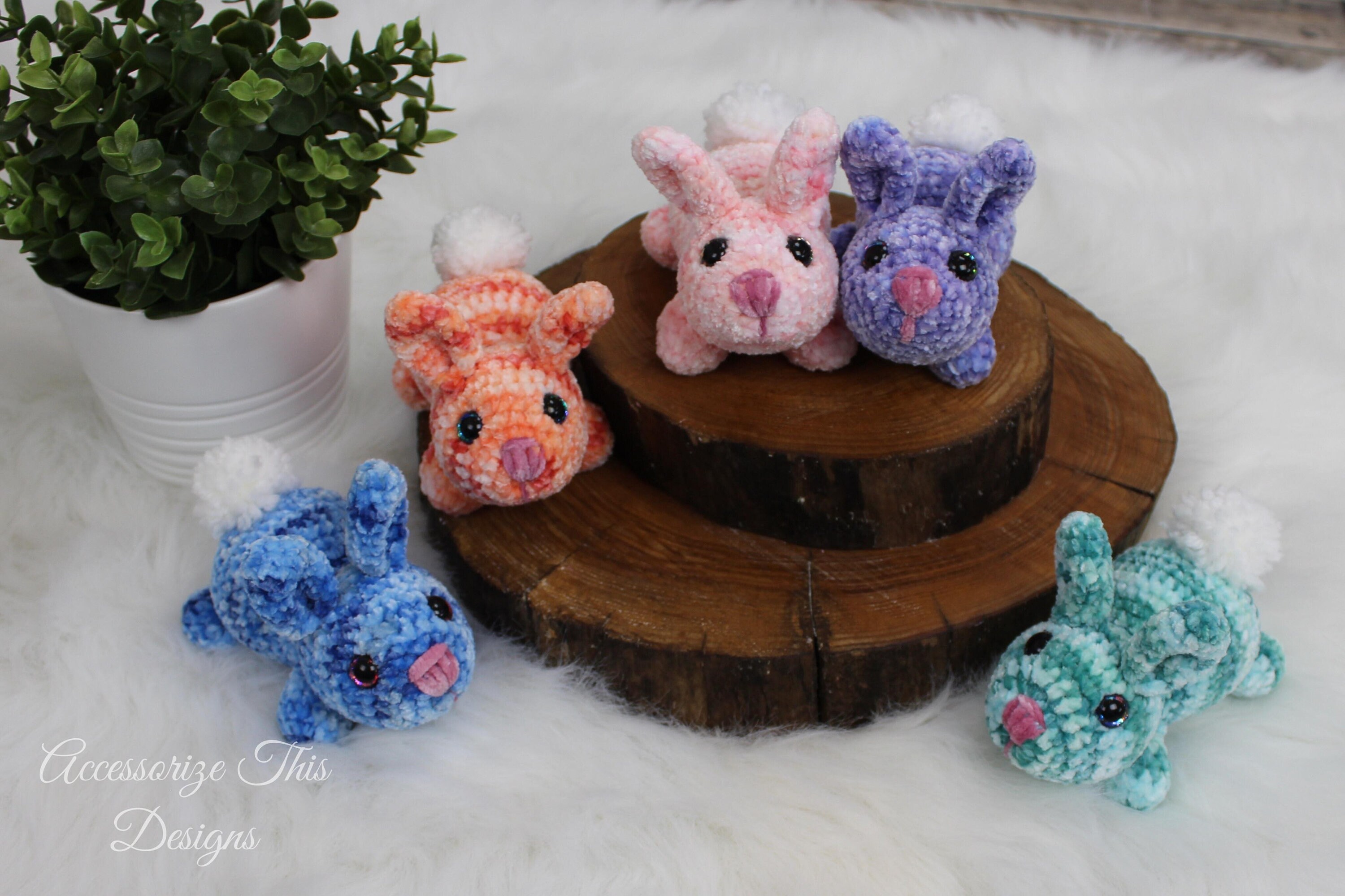 Crochet Pattern: Pocket Pal Bunny / Rabbit / Bunny/ Amigurumi/ Stuffy ...
