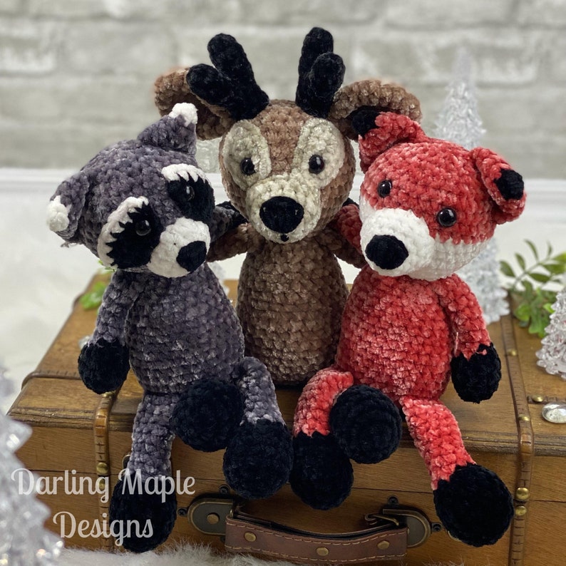 PDF Flip Flop Deer Crochet Pattern. Deer Amigurumi Stuffy. Woodland ...
