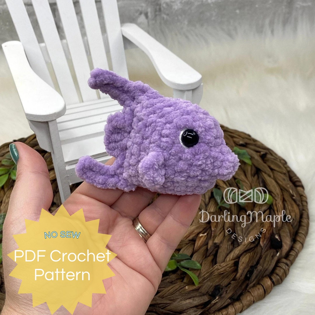 PDF No-sew Jelly Bean Angelfish Crochet Pattern. Ocean Amigurumi. Cute ...