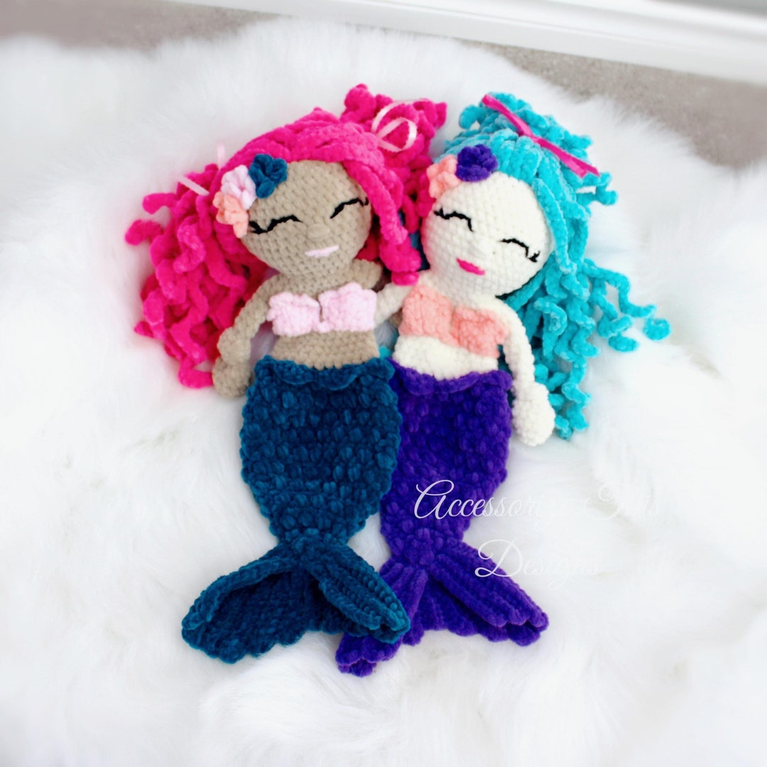 Crochet Pattern:mermaid Ragdoll Lovey/ Amigurumi/ Stuffy/ Softie/ Doll ...