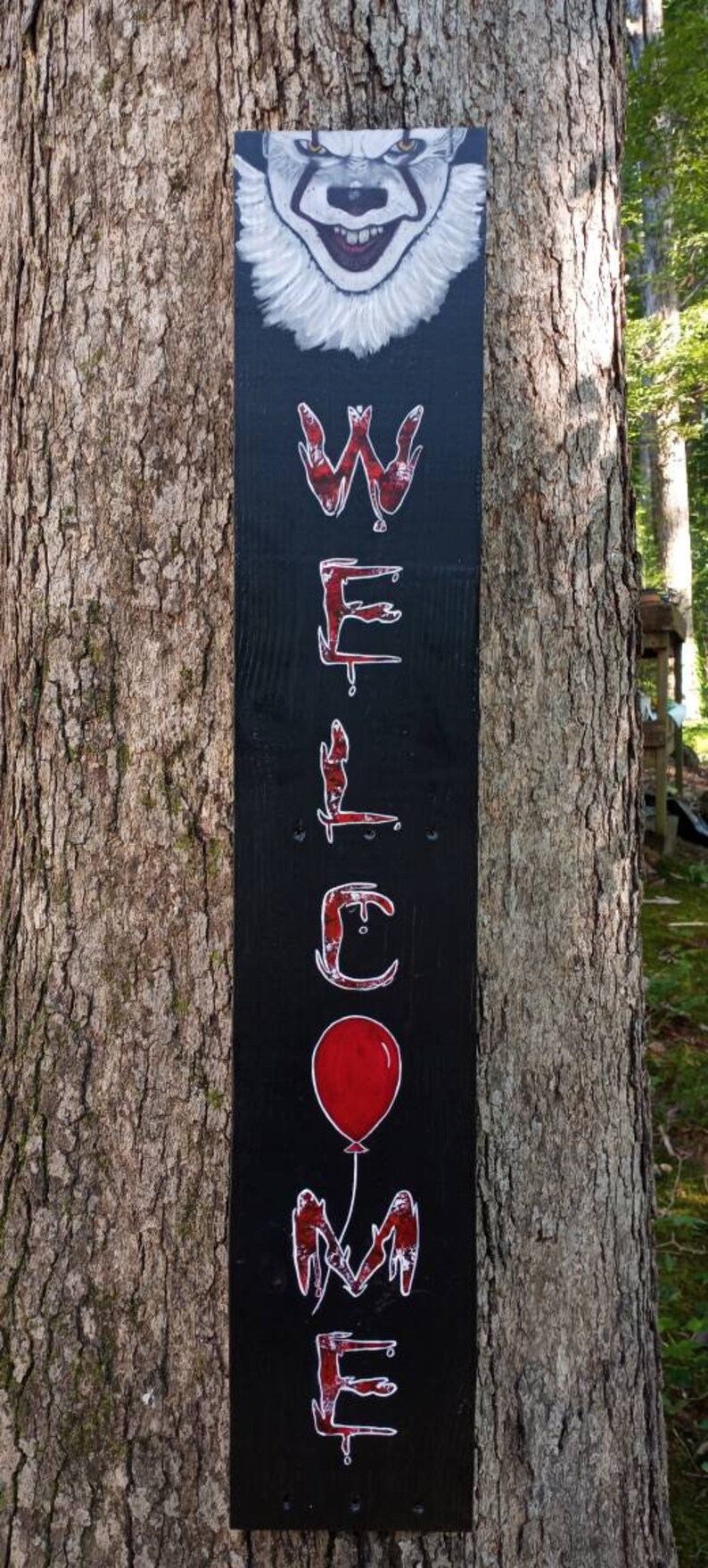Horror Movie Welcome Sign Pennywise, IT - Etsy