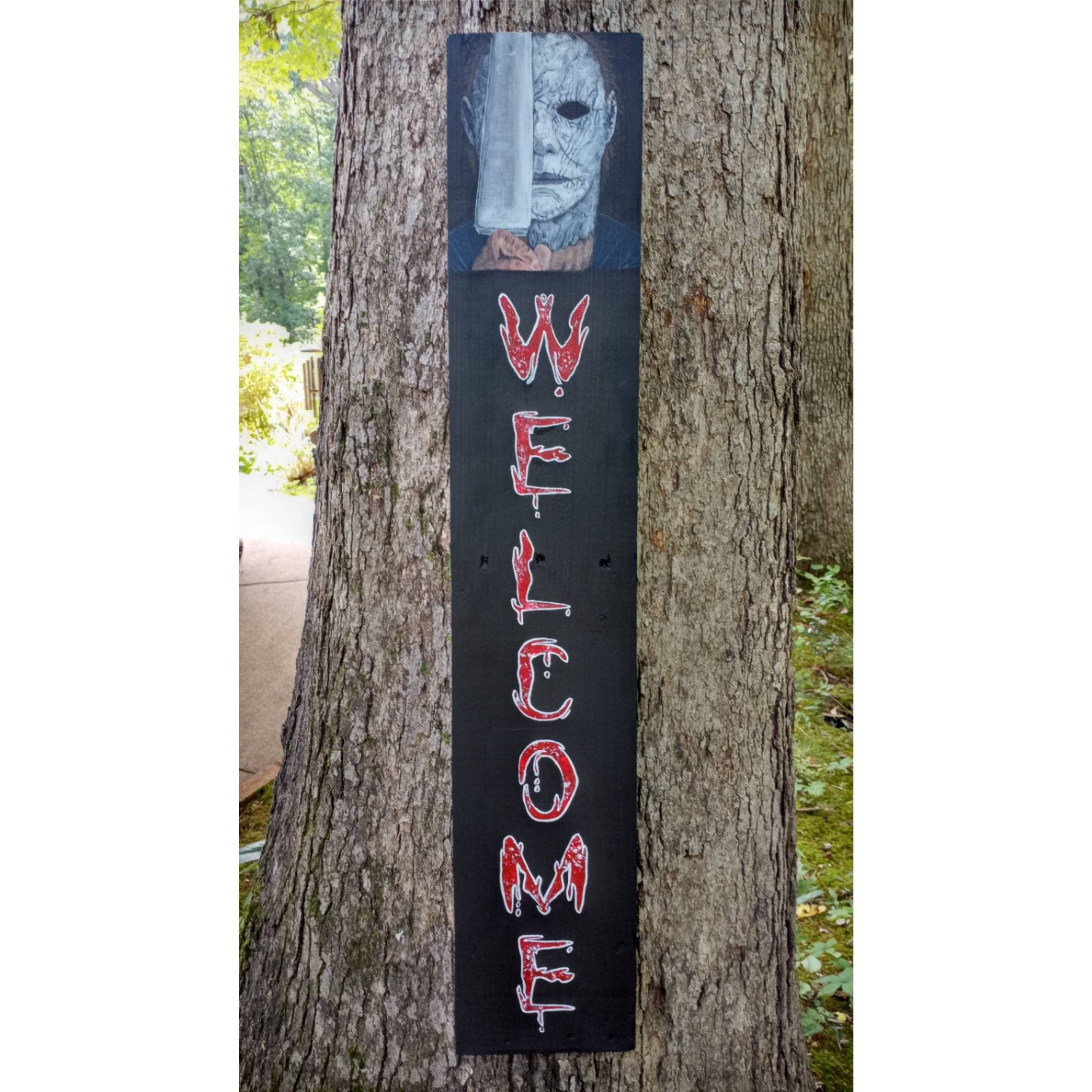 Horror Movie Welcome Sign Michael Myers - Etsy