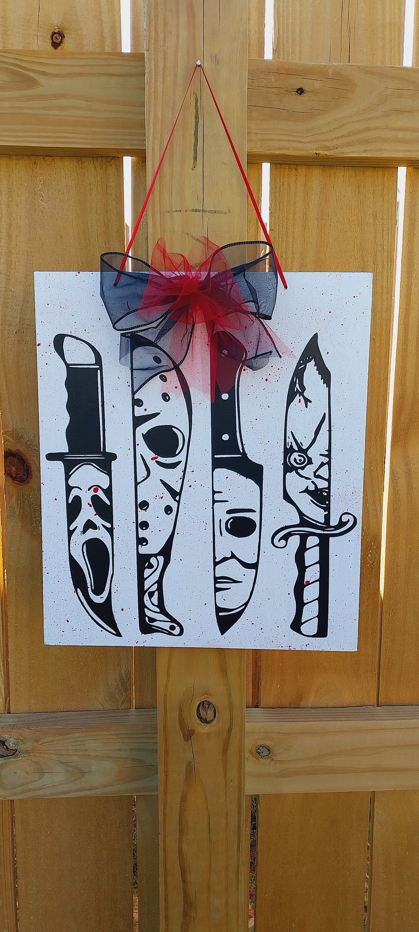 Horror Movie Knives Sign - Etsy