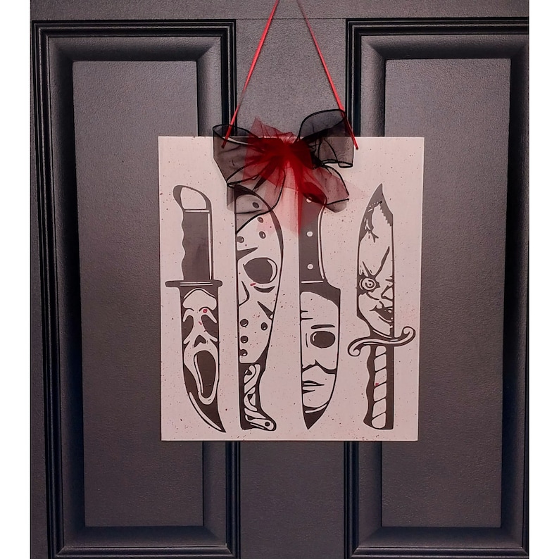 Horror Movie Knives Sign - Etsy