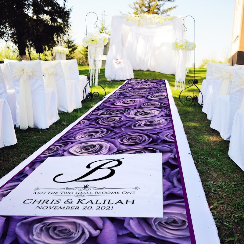 Aisle Runner in Lavender - Etsy