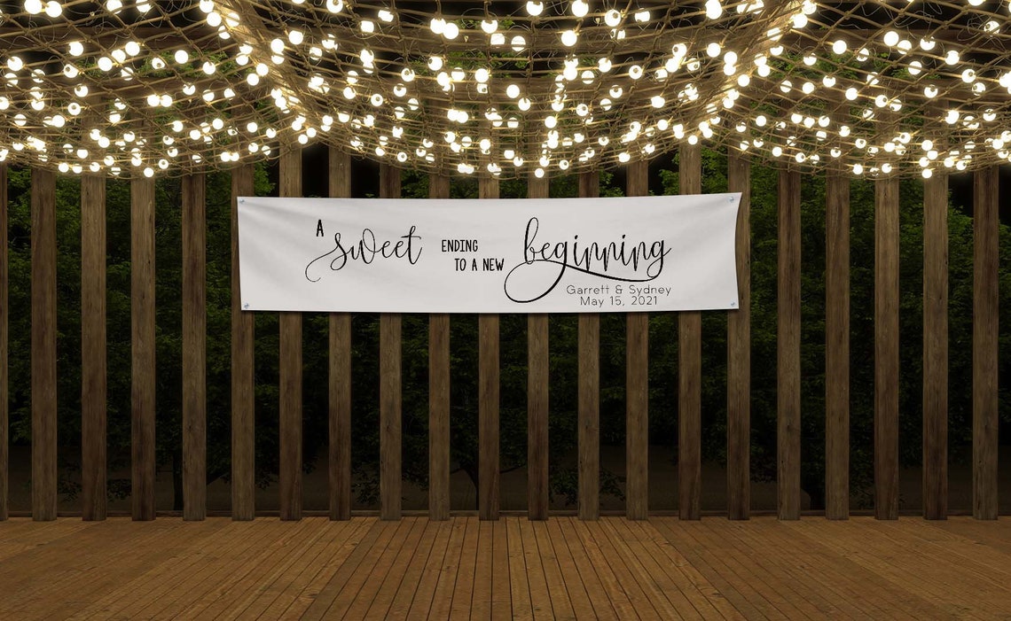 Wedding Welcome Banner Mr and Mrs Wedding Sign Engagement | Etsy