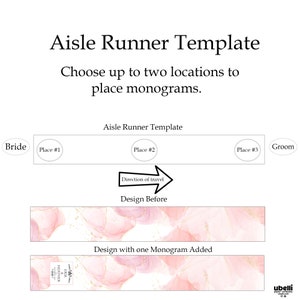 Pink and Gold Marble Aisle Runner, Custom Aisle Runner, Formal Wedding, Wedding Decor, Pink ...