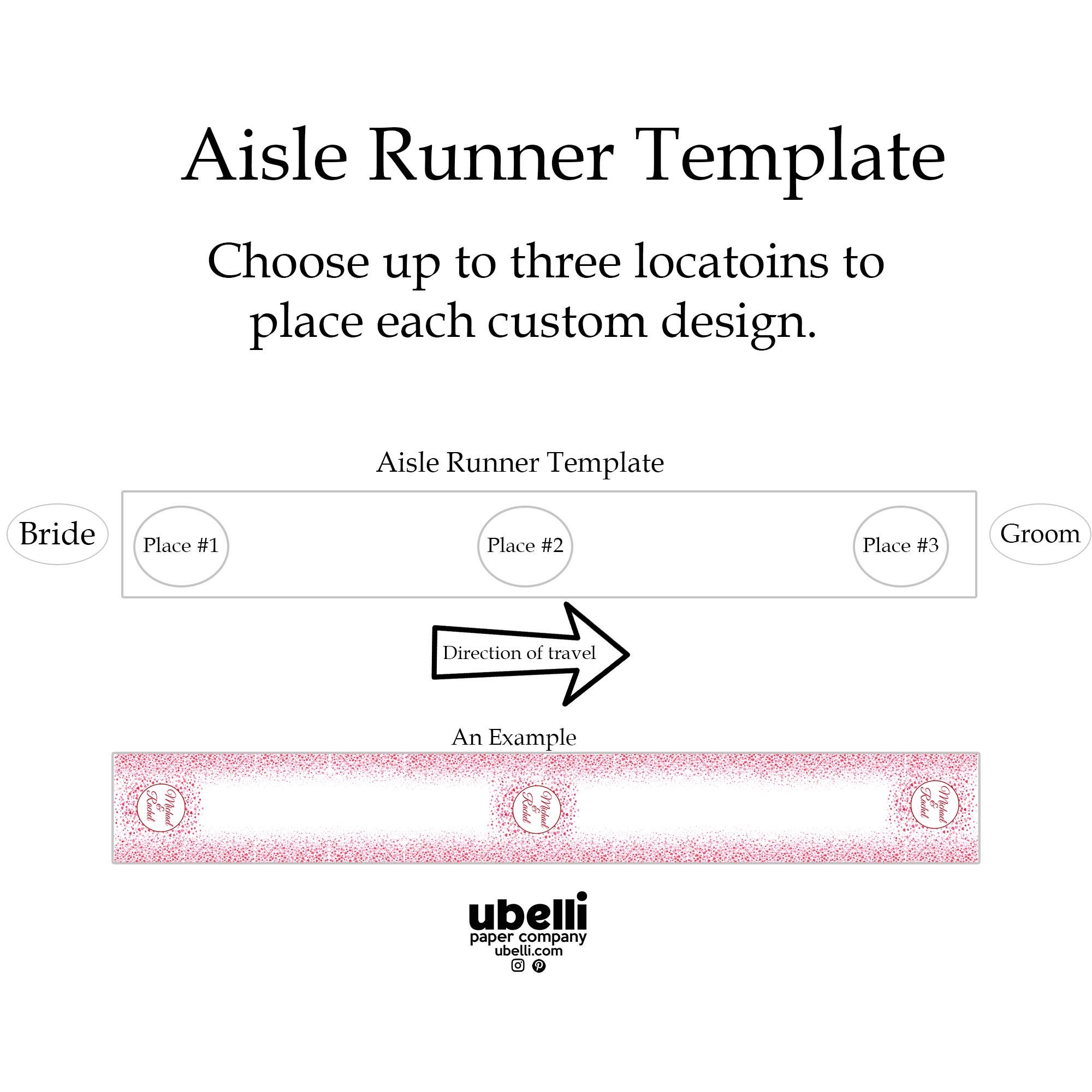 Red Hearts Wedding Aisle Runner Custom Aisle Runner Aisle | Etsy