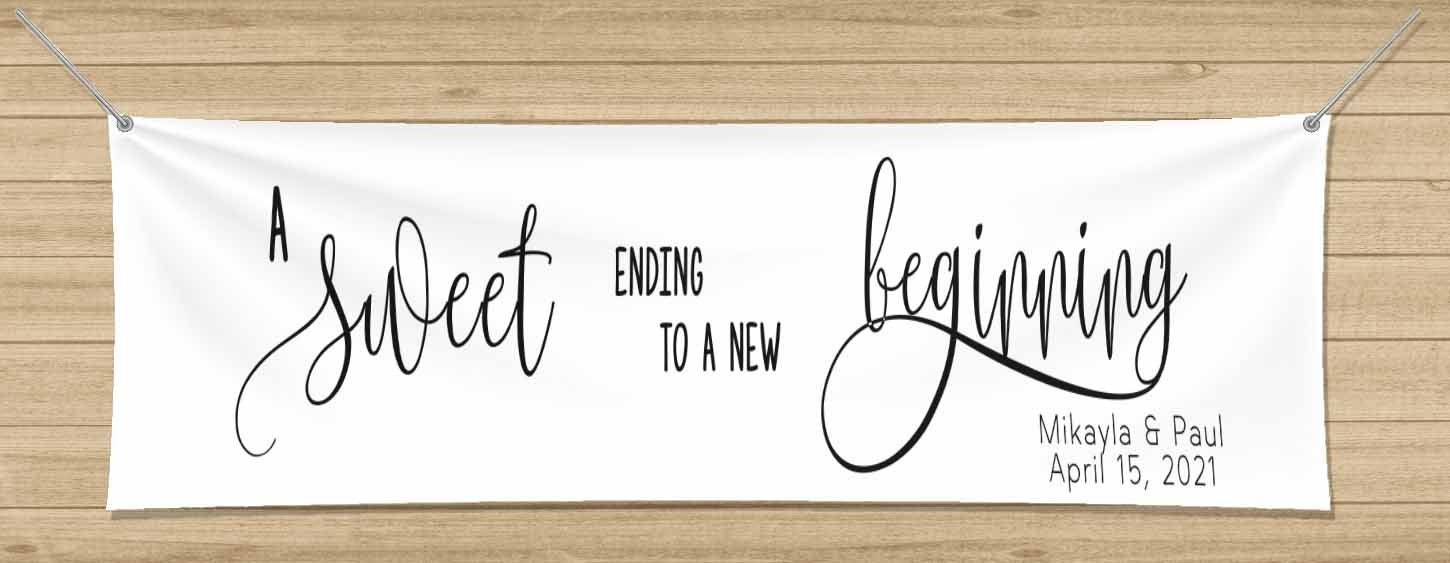 Wedding Welcome Banner Mr and Mrs Wedding Sign Engagement | Etsy