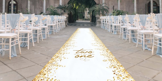 Party Supplies Gold Aisle Runner Custom Aisle Runner Aisle Runner ...