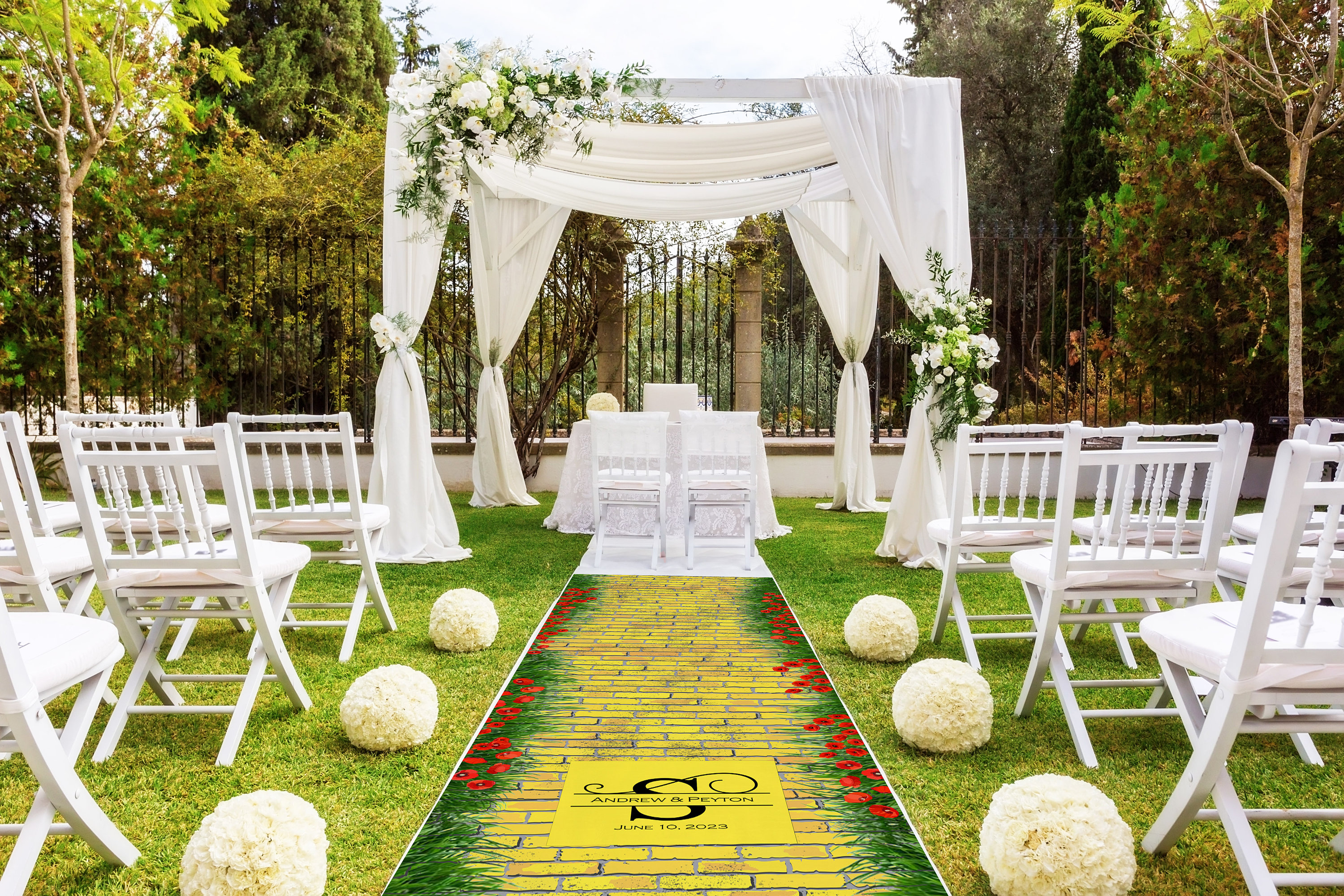 Yellow Brick Road Wedding Aisle Runner: Wizard of Oz Party Decor - Etsy