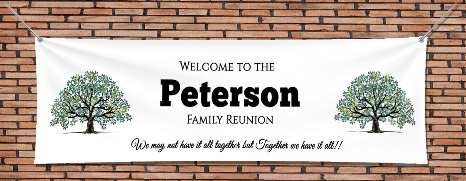 Family Reunion Banner: Personalized Party Decor - Etsy