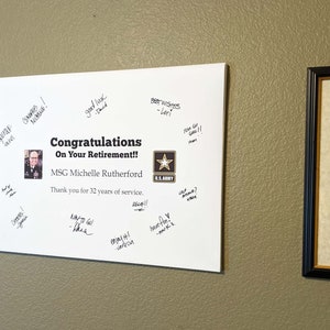 Retirement Signature Poster, Retirement Keepsake, Retiremet Party, Boss ...