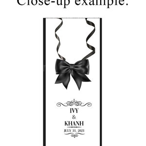 Black Ribbon Aisle Runner, Custom Aisle Runner, Aisle Runner, Black and ...
