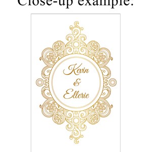 Custom Gold Monogram Wedding Aisle Runner: Formal Ceremony Decor - Etsy