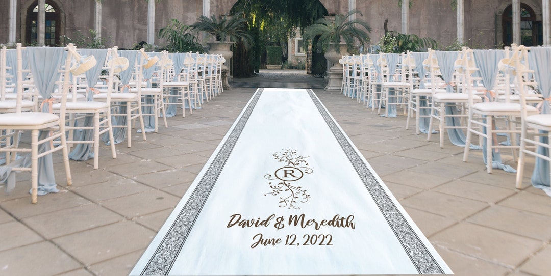 Custom Wedding Aisle Runner: Personalized Ceremony Decor - Etsy