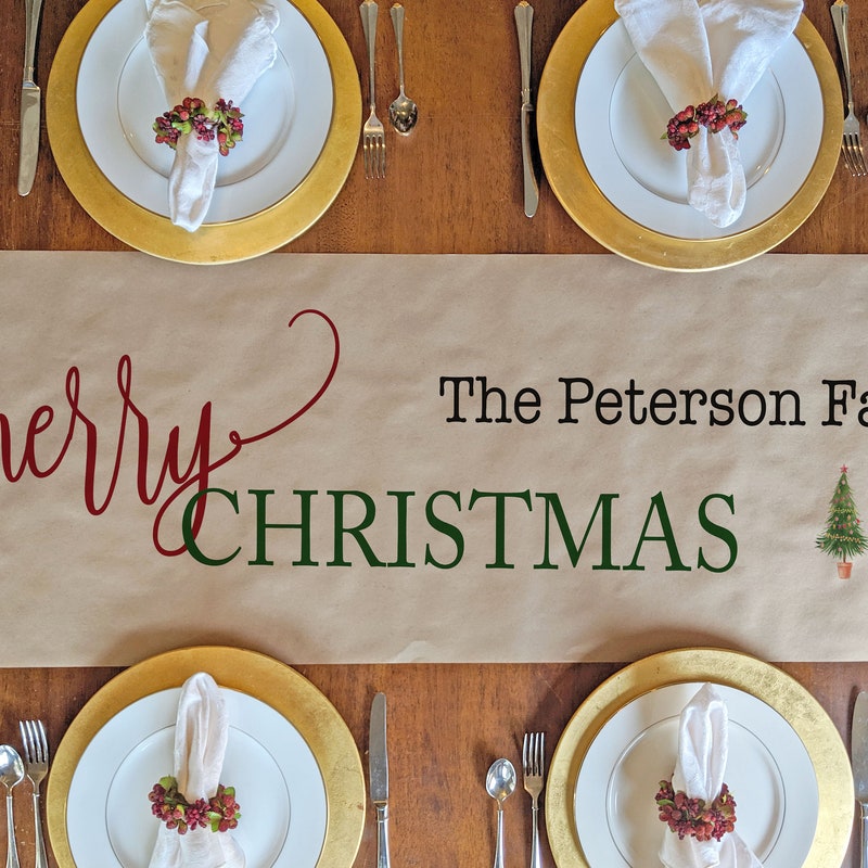 Christmas Table Runner - Etsy