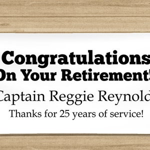Personalized Pilot Retirement Banner: Military, Air Force, Airline - Etsy