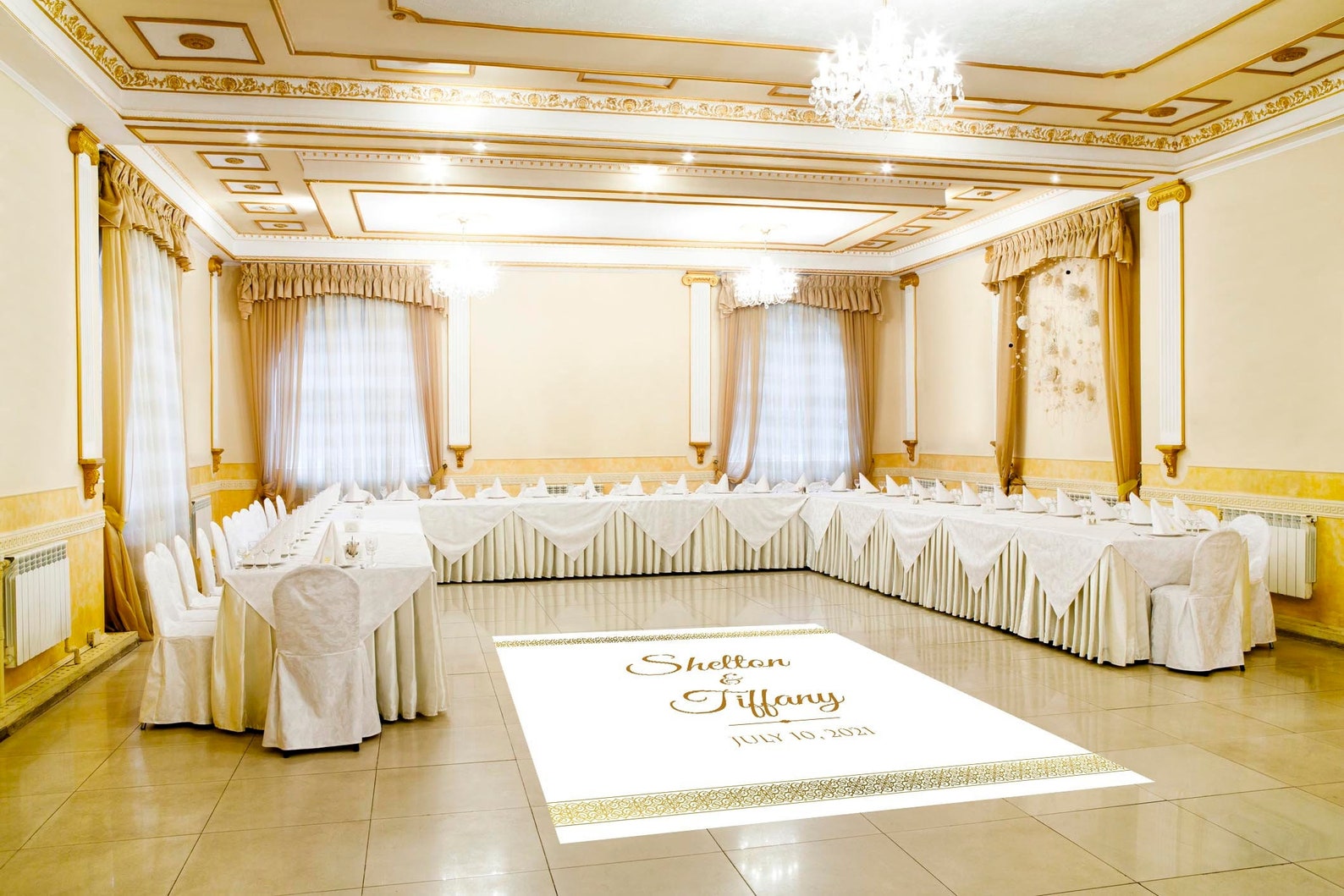 Wedding Dance Floor Decal Custom Floor Decal Wedding Decor - Etsy