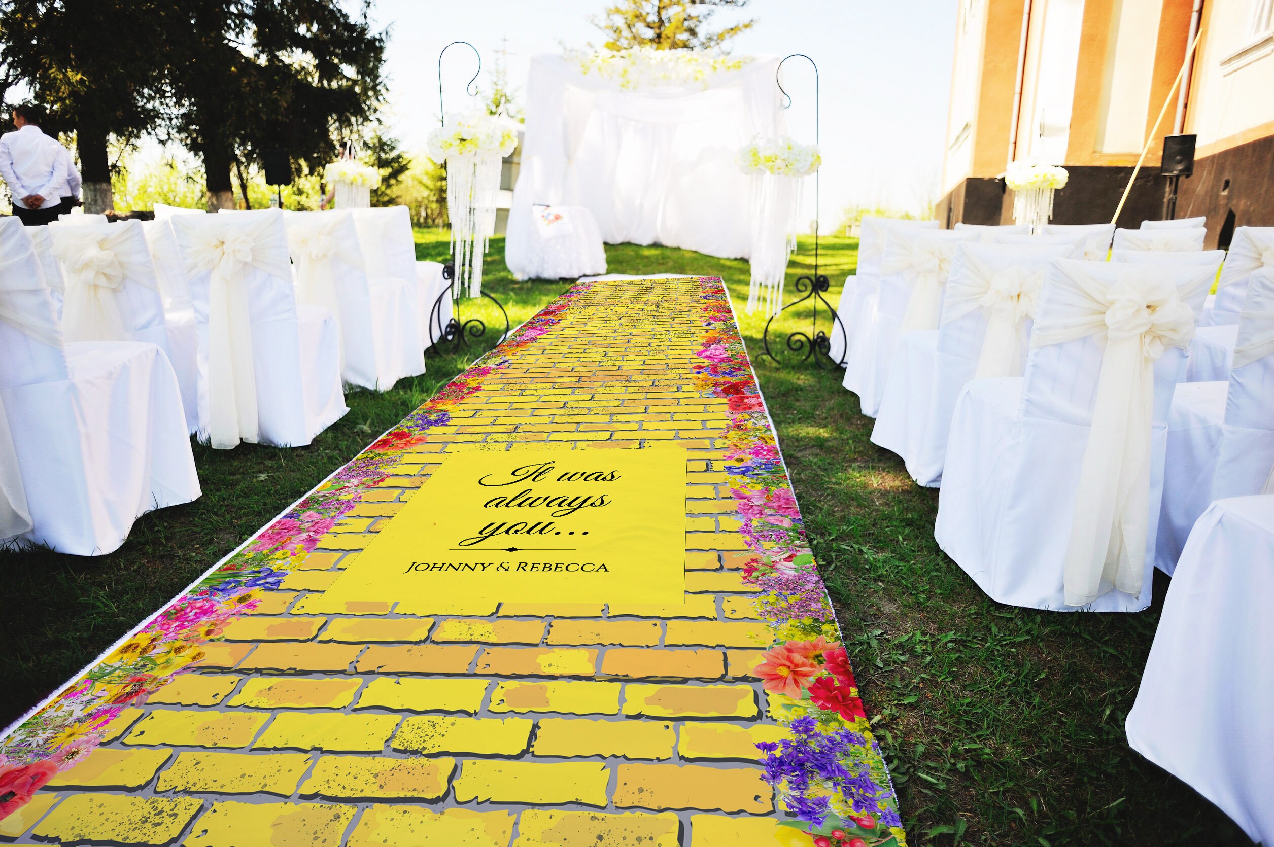 Yellow Brick Road Wedding Aisle Runner: Wizard of Oz Party Decor - Etsy ...
