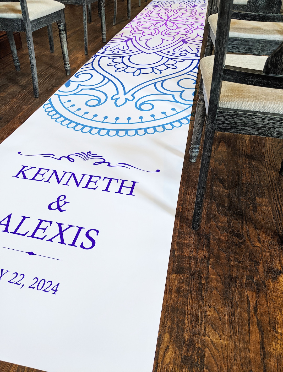 Mandala Custom Wedding Aisle Runner, Mandala Decor, Beautiful Wedding ...