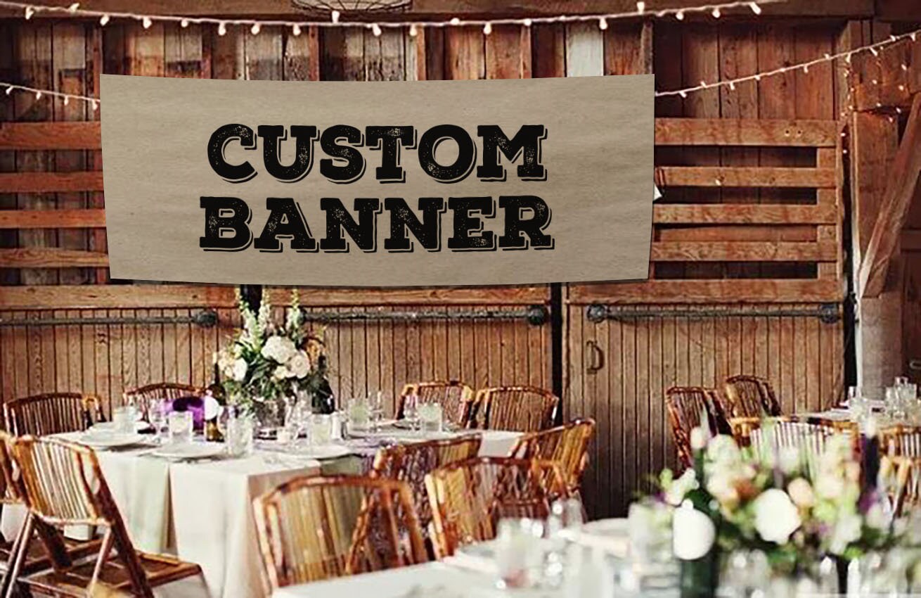 Custom Banner Birthday Banner Party Banner Wedding Banner - Etsy