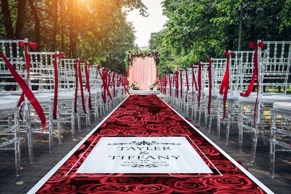 Red Wedding Theme Ceremony Decorations