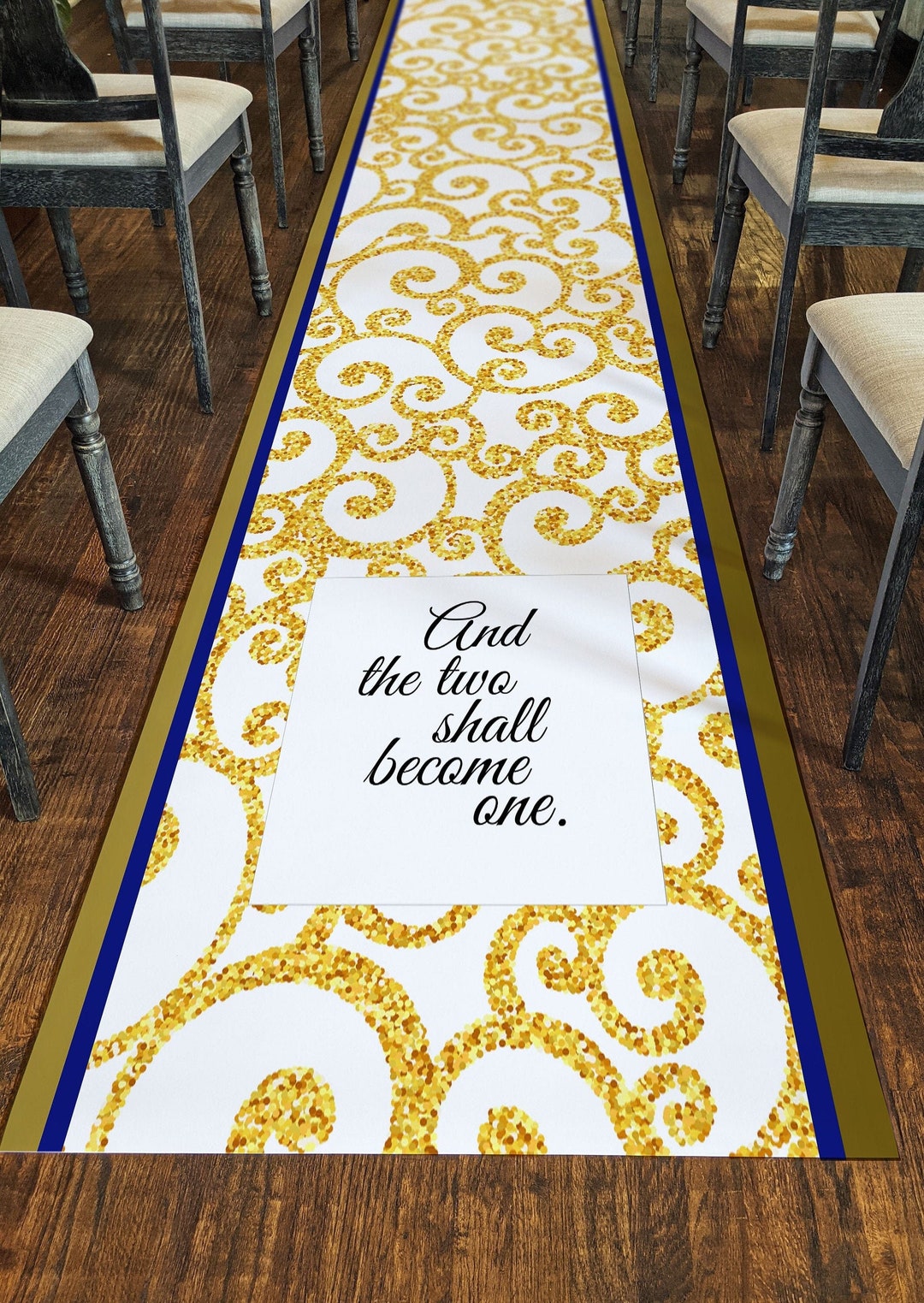 Gold Aisle Runner, Custom Aisle Runner, Aisle Runner, Wedding Decor ...