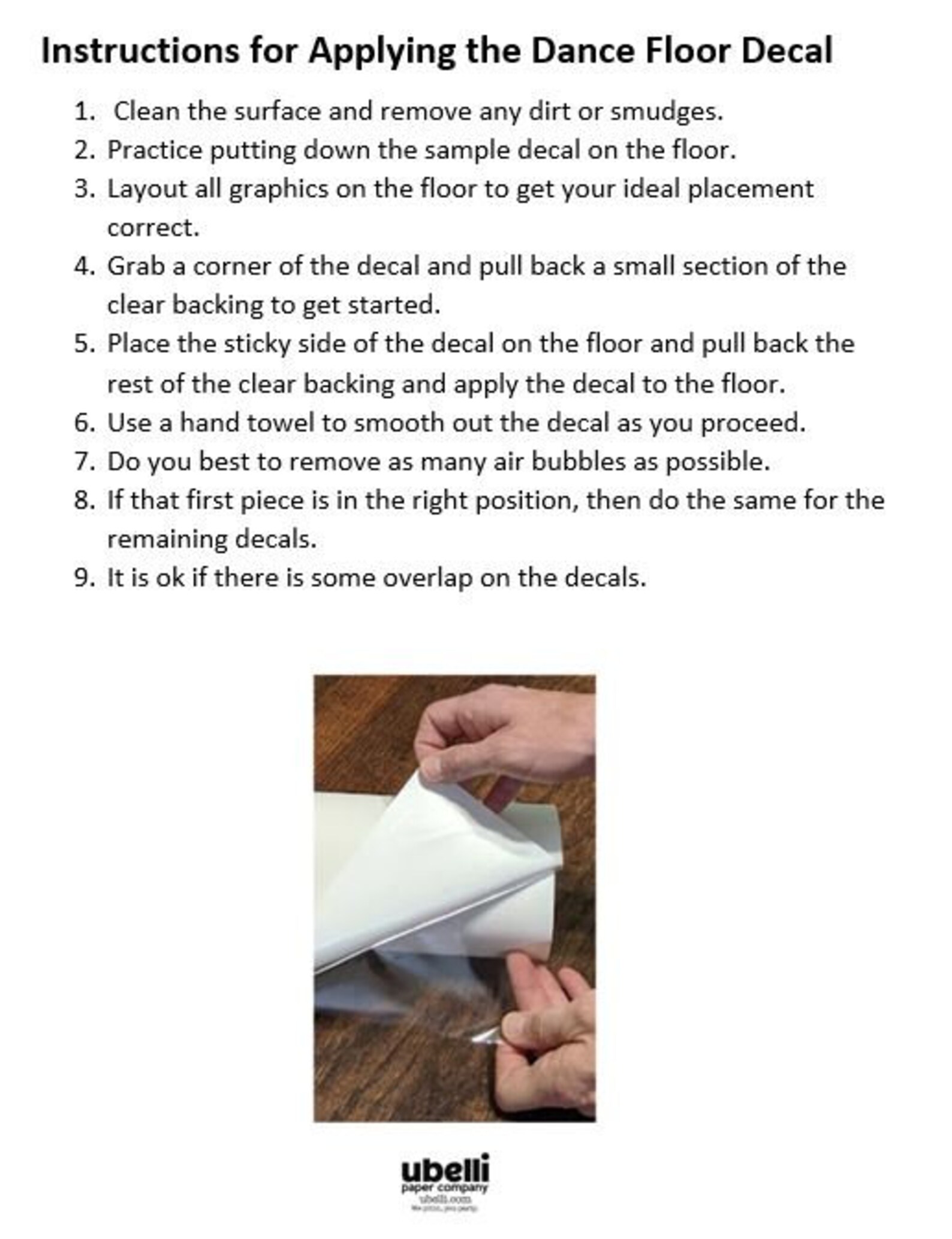 Dance Floor Decal Custom Floor Decal Wedding Decor Wedding - Etsy