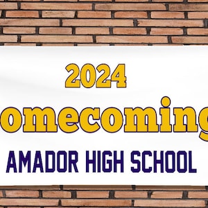 Custom Homecoming Banner: School Event Decor - Etsy