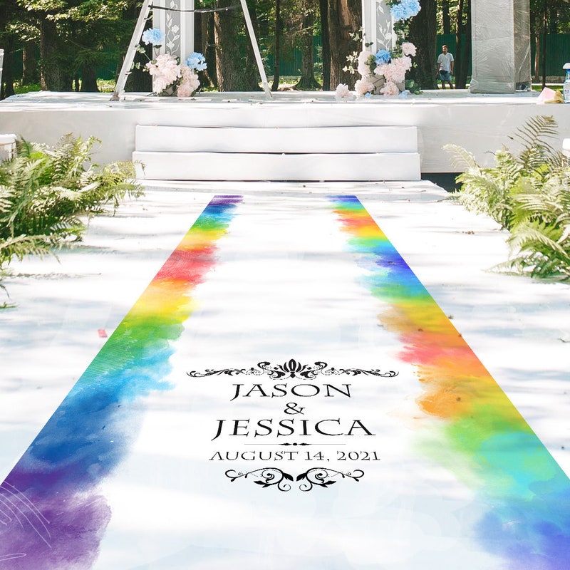 Rainbow Wedding - Etsy