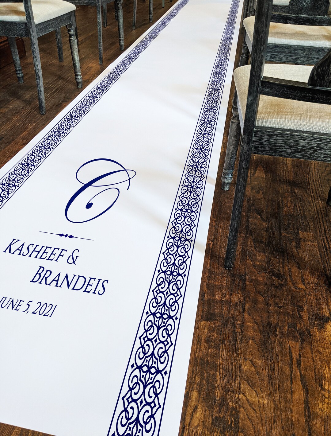 Blue Aisle Runner Blue Theme Wedding Unique Wedding Indoor - Etsy