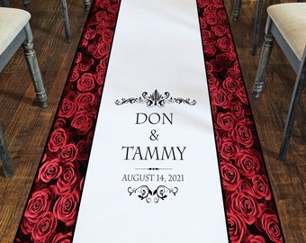 Rose Flower Petal Ombré Wedding Aisle Runner Aisle Liner - Etsy