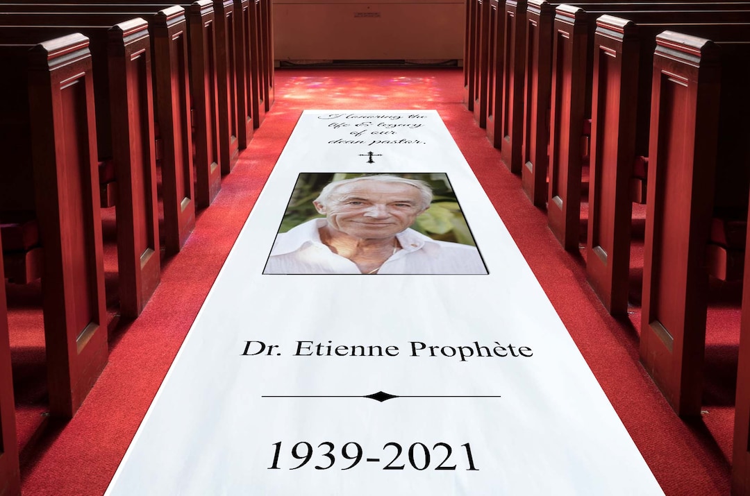 Custom Funeral Aisle Runner: Memorial, Celebration of Life - Etsy