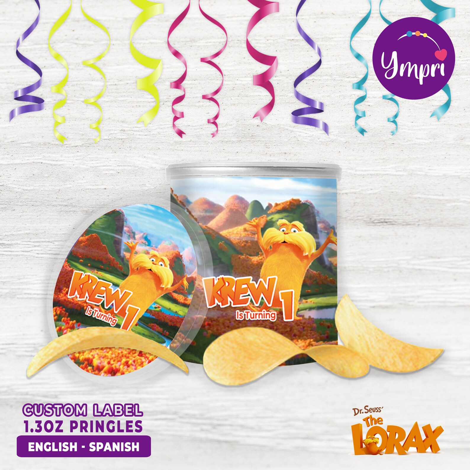 Pringles 1.3 Oz Labels to Print Personalized From the Lorax. the Lorax ...